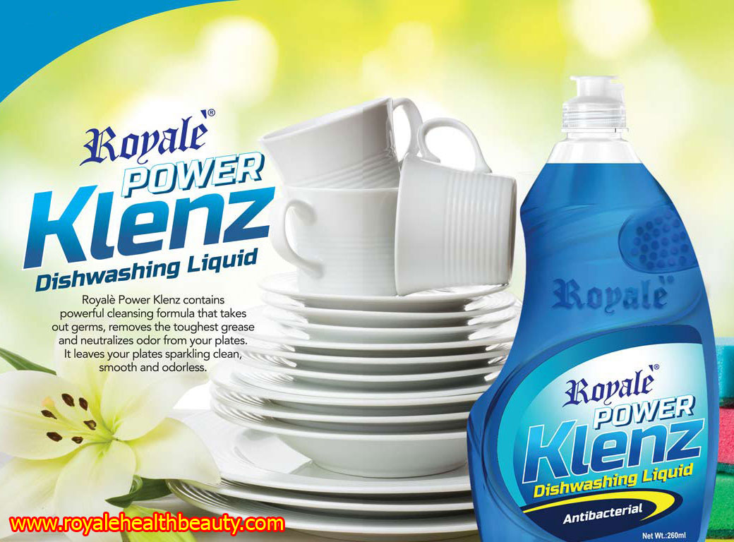 Royale Power Klenz Dishwashing Liquid | Royale Health and Beauty Online ...